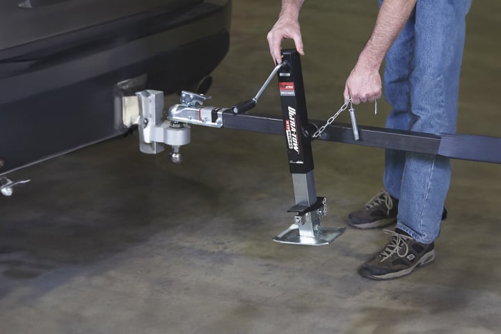 Ultra-Tow XTP Fast-Action Square Tube Trailer Jack, 2000-Lb., Sidewind, Tube Mount, Weld-On ...